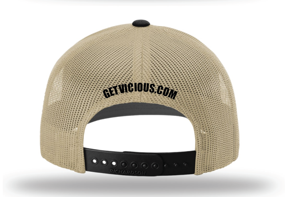 Vicious Logo - Khaki/Black – Vicious Fishing
